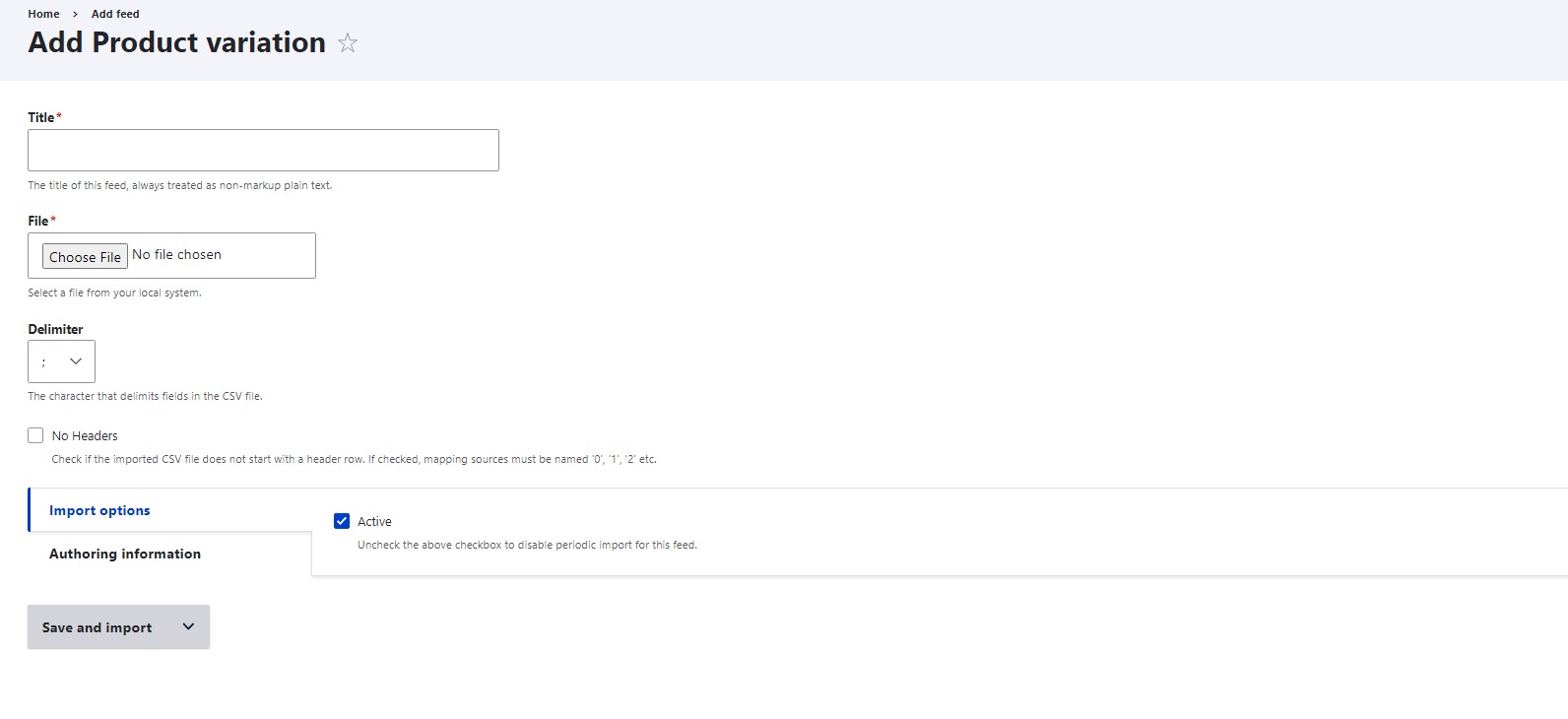 Feeds and Drupal Commerce 2 / Drupal 9 | Seoandwebdesign.com